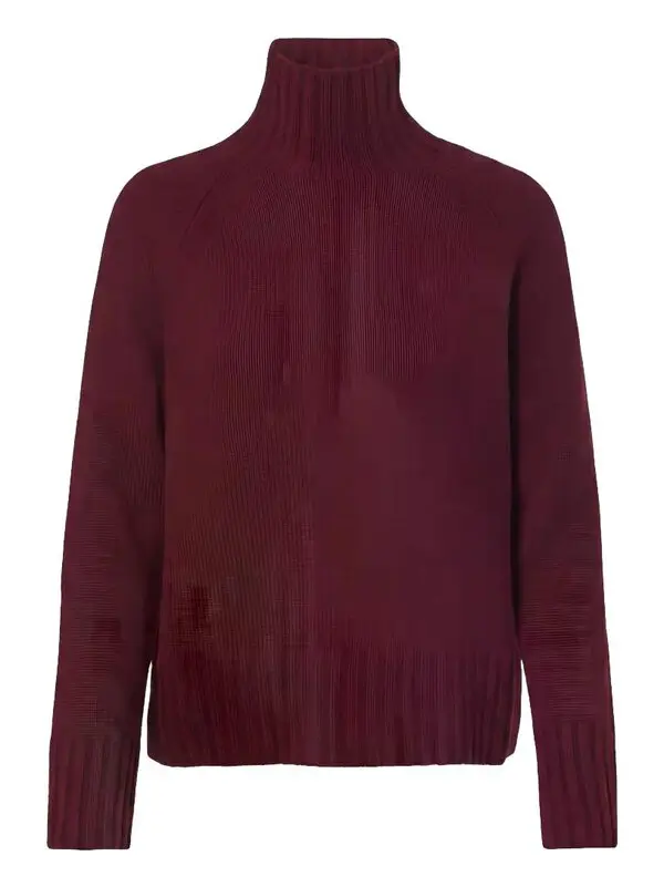 Max Mara Roll-neck Raglan-sleeve Sweater - Red