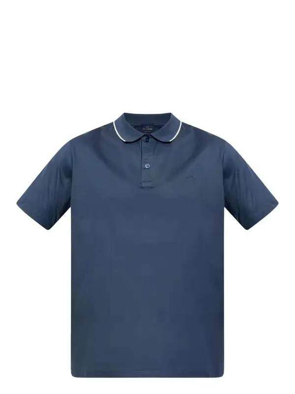 Paul & Shark Logo-embroidered Polo Shirt - Blue