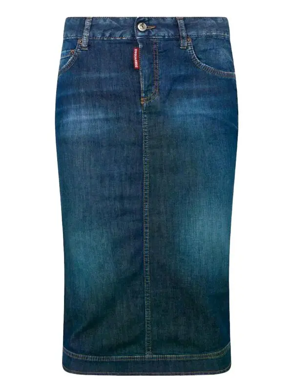 Dsquared2 Kick Mid Skirt - Blue