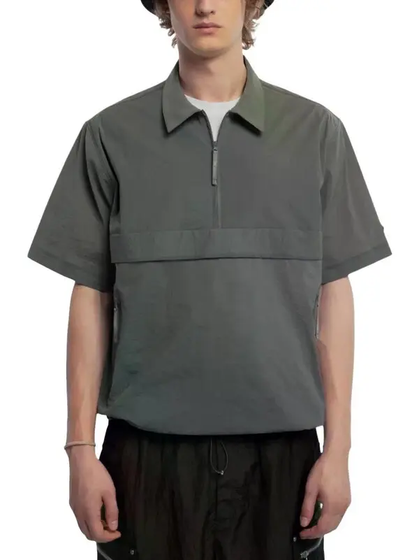 SPOONYARD Technical Half-zip Polo Shirt - Green