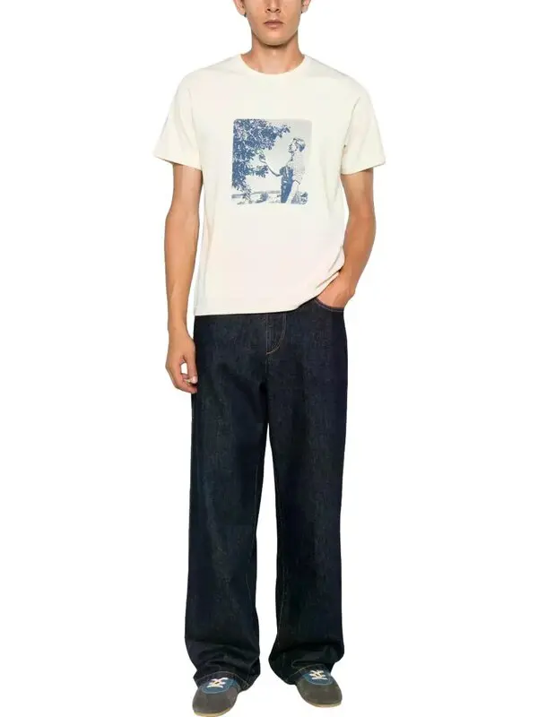 JW Anderson Graphic-print T-shirt - Neutrals