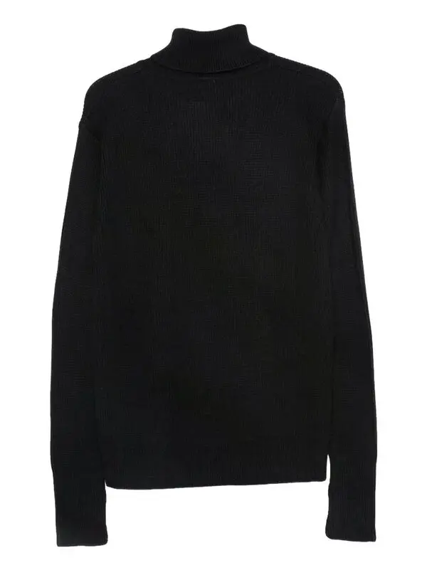 Barena Venezia Ribbed-knit Roll-neck Turtleneck - Black