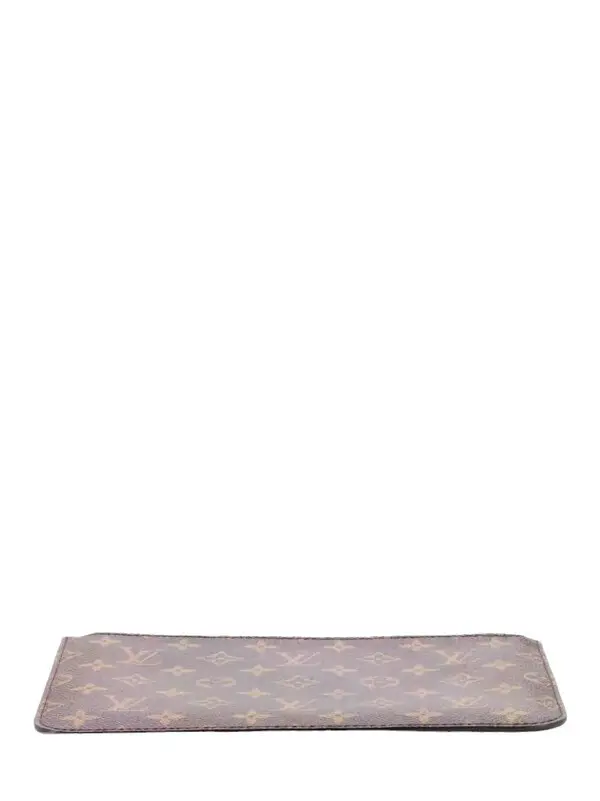LOUIS VUITTON Neverfull Pochette Monogram Canvas Large Pouch - Brown