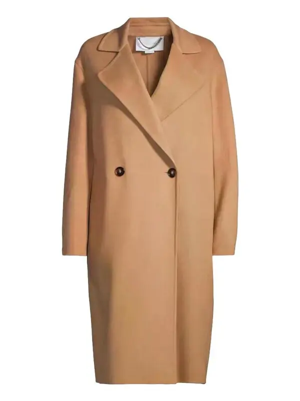 Stella McCartney Double-breasted Wool Coat - Neutrals