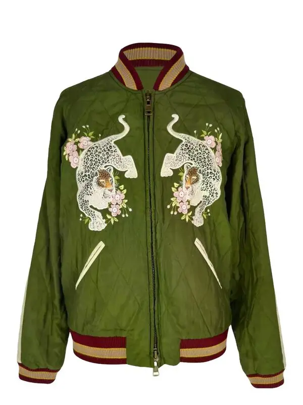 Chloé Reversible Quilted Bomber Jacket - Green