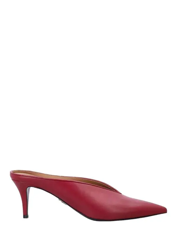 Stella McCartney Pointed-toe V-cut Mules - Red