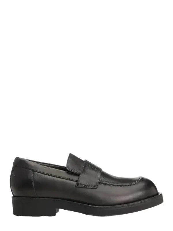 MAISON MARGIELA Logo-embossed Loafers - Black