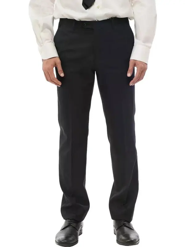 Corneliani Virgin Wool Welt-pocket Trousers - Black
