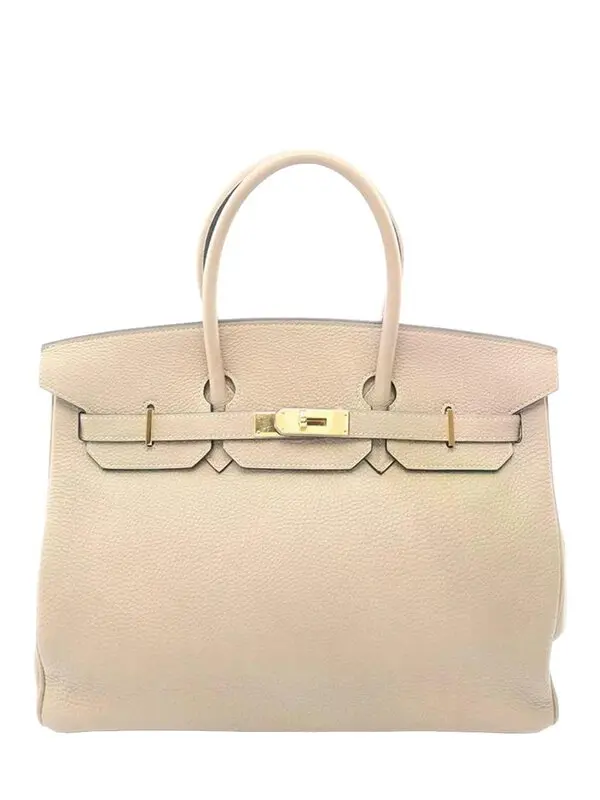 Hermès 2008 Togo Birkin Retourne 35 Handbag - Brown