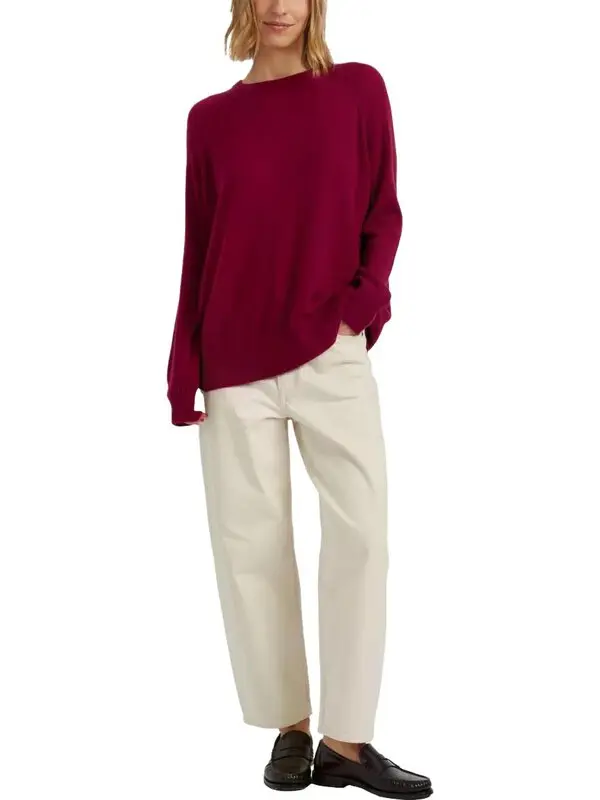 Chinti & Parker Cloud Raglan-sleeve Sweater - Red