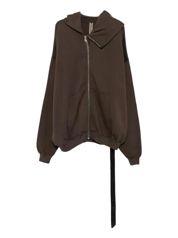 Rick Owens Mountain Zip-up Hoodie - Brown
