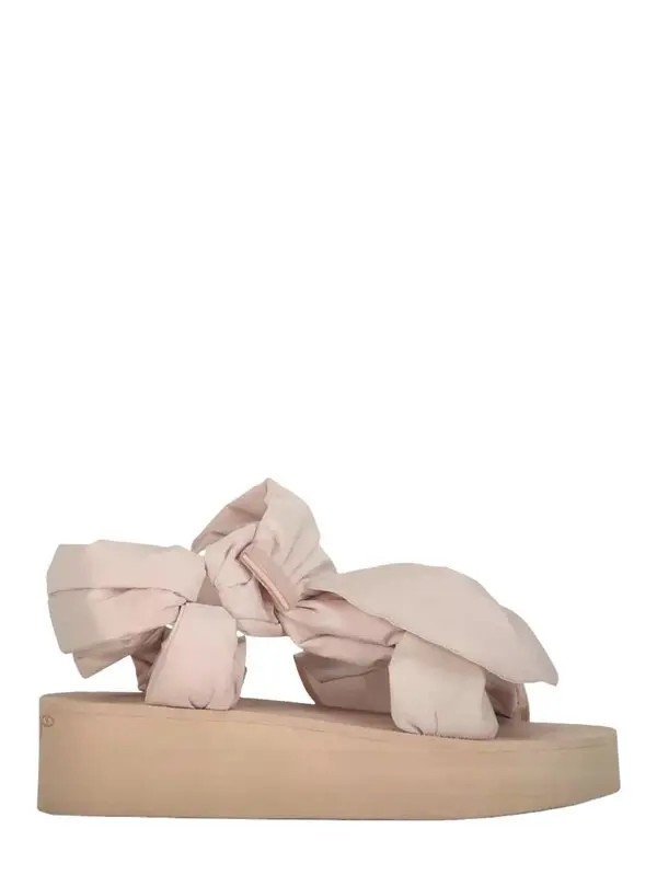 Red Valentino Bow Detail Flatform Sandals - Pink