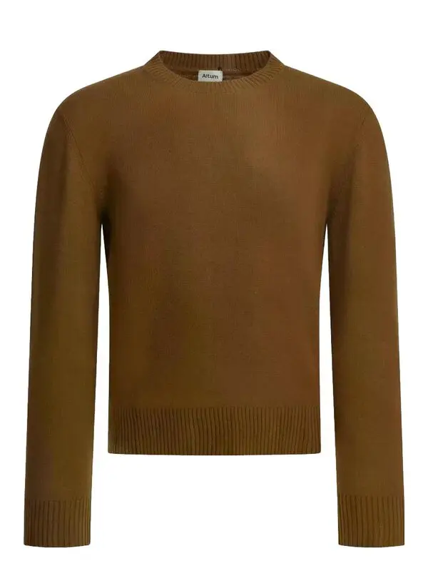ALTUM Cashmere Crew Neck Sweater - Brown