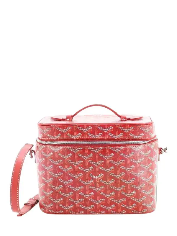 Goyard Muse Vanity Case Coated Canvas Mini Satchel - Red