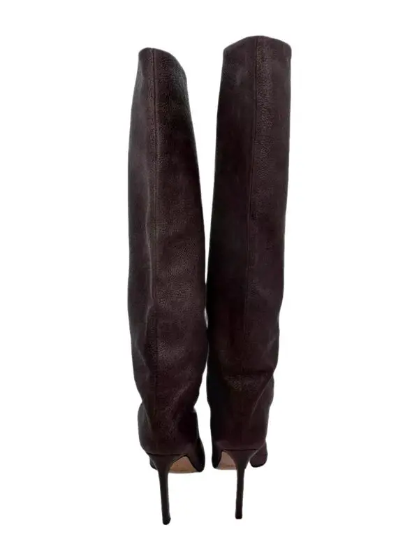 Paris Texas Jude Knee-high Stiletto Boots - Brown