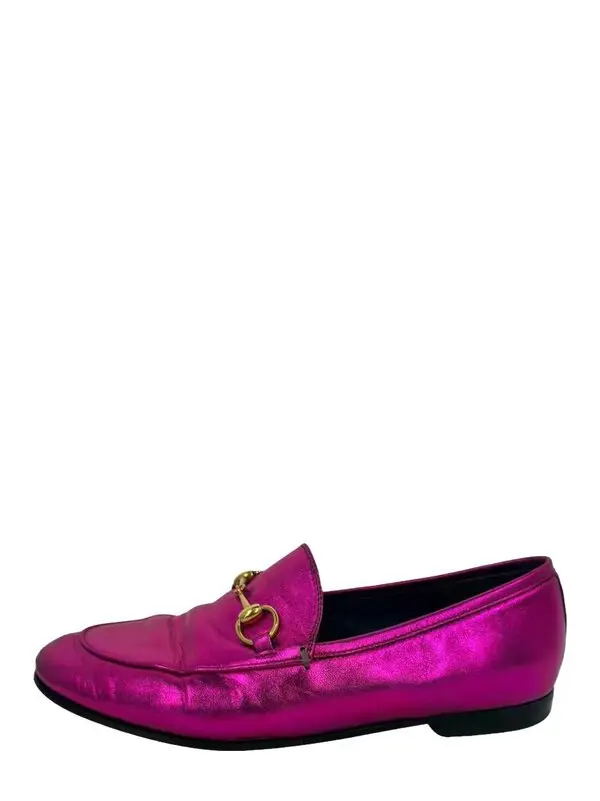 Gucci Jordaan Horsebit Loafers - Pink
