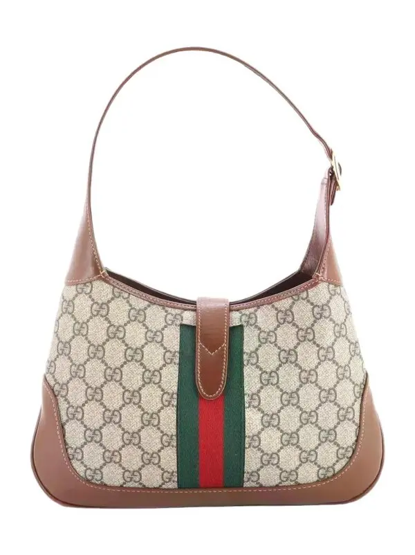 Gucci Jackie 1961 Gg Coated Canvas Small Hobo Bag - Brown