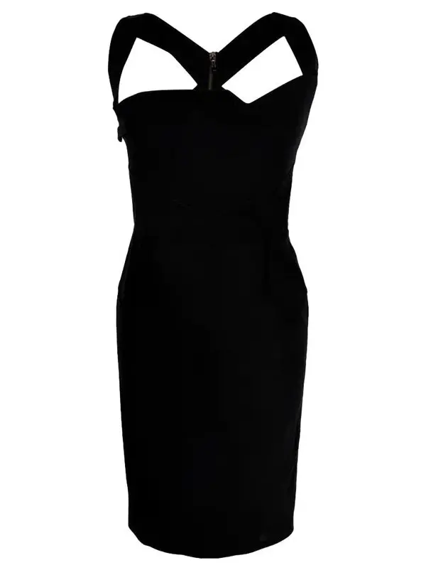 Roland Mouret Square-neck Dress - Black