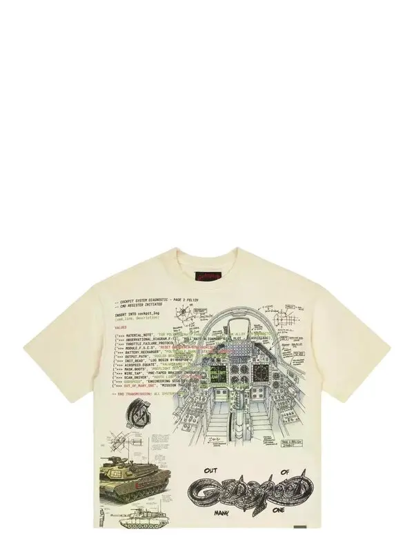 GODSPEED Graphic-print T-shirt - Neutrals