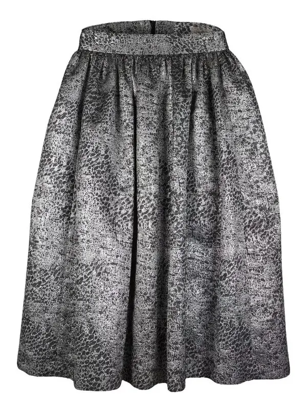 Giambattista Valli Puff Midi Skirt - Silver