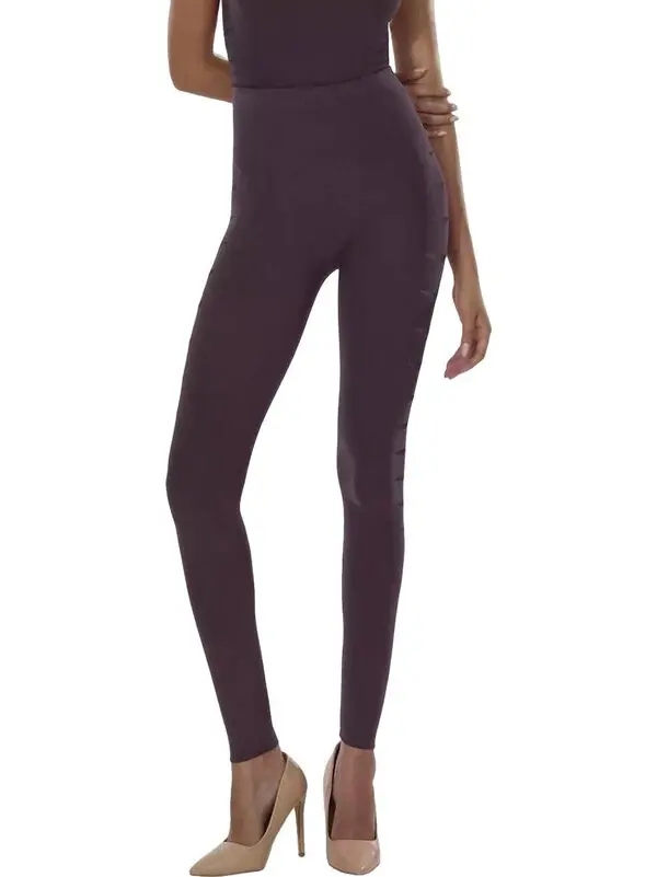 Wolford Slash Cutout Leggings - Purple