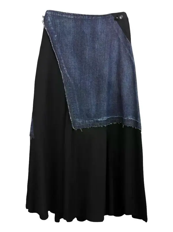 Yohji Yamamoto Y's Hybrid Skirt - Black