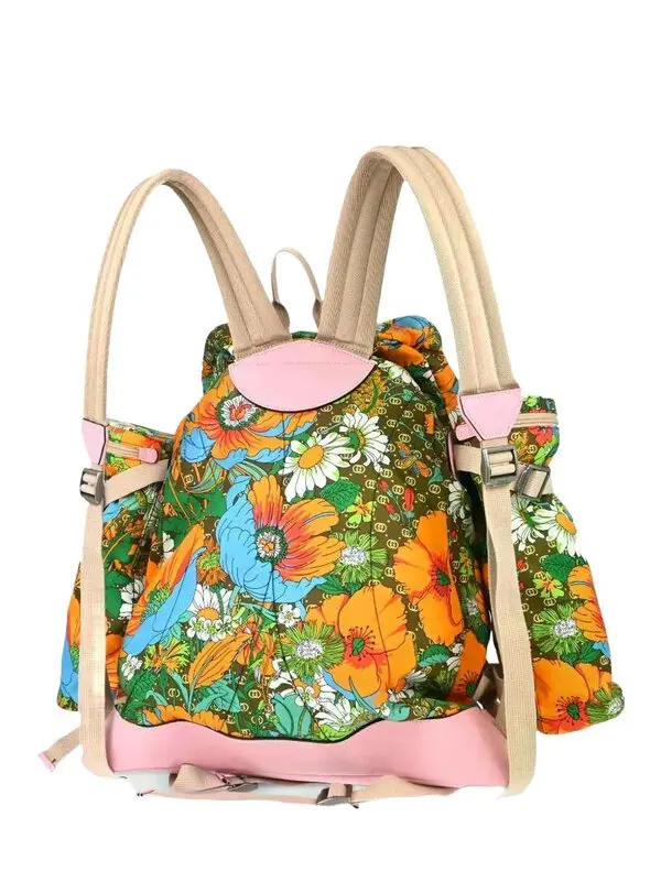 Gucci X The North Face Floral Print Backpack - Green