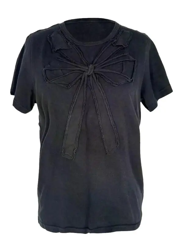 Marc Jacobs Bow-detailed T-shirt - Black
