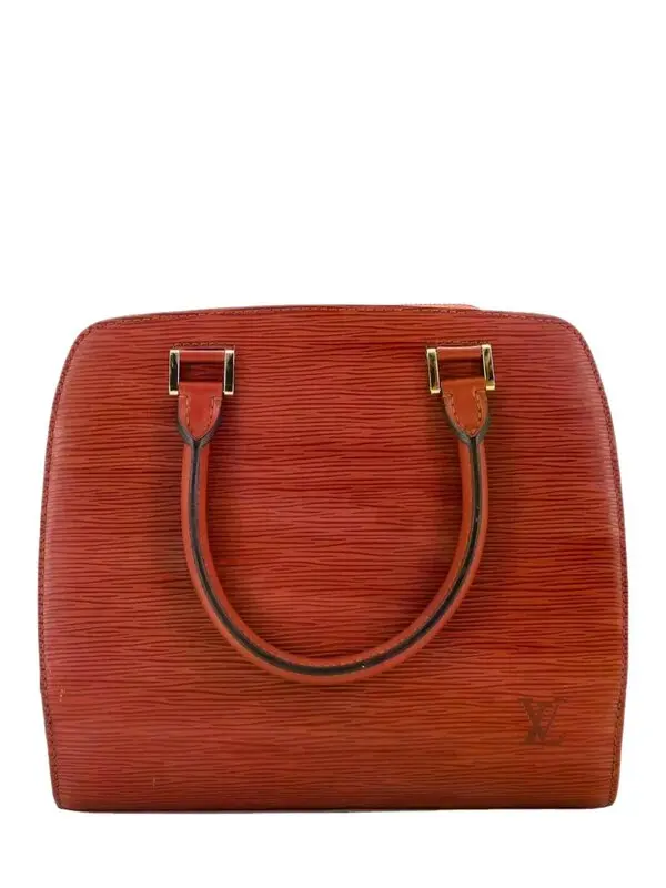 LOUIS VUITTON Pont Neuf Handbag Epi Leather Pm Satchel - Brown