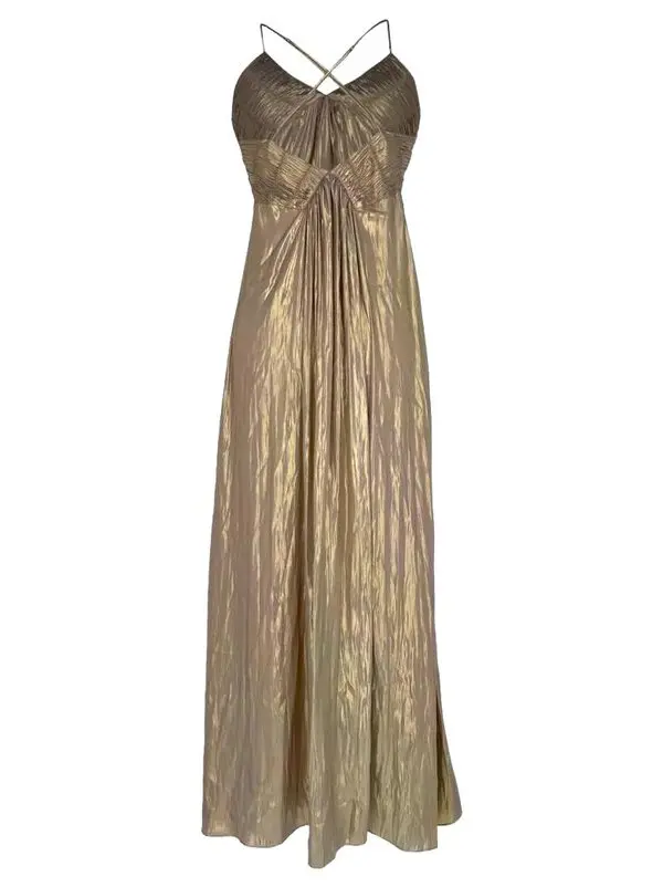 Zadig&Voltaire Satin Rayonne Dress - Gold