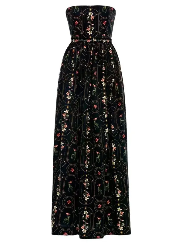 Agua Bendita Lienzo Noche Maxi Dress - Black