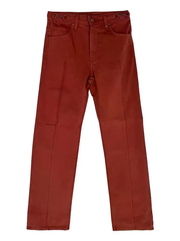 Ulla Johnson Agatha Horsebit-accent Jeans - Red