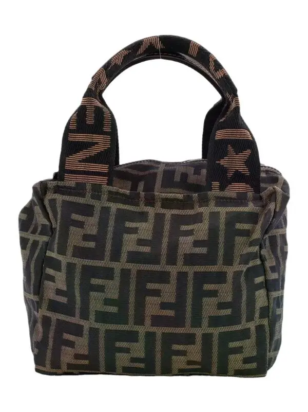 Fendi Vintage 1925 Cosmetic Zucca Canvas Mini Tote Bag - Brown