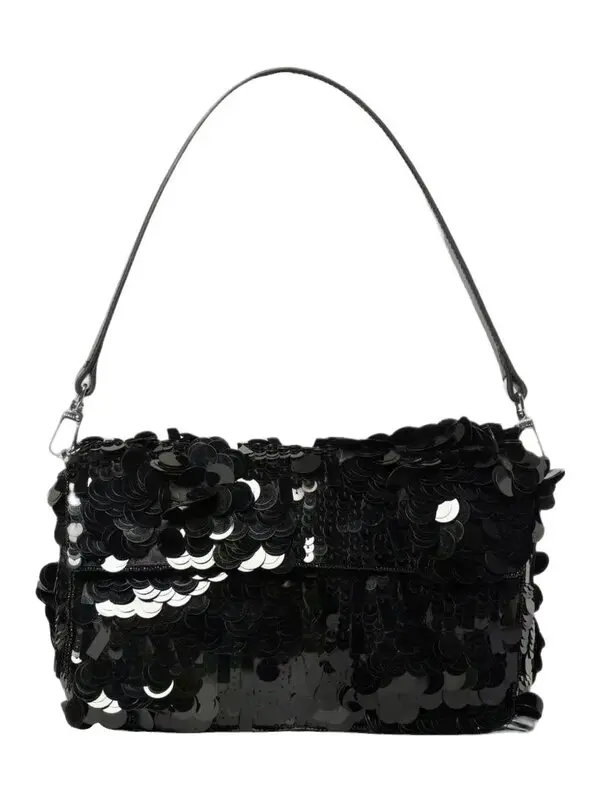 Staud Sequin-embellished Tote Bag - Black