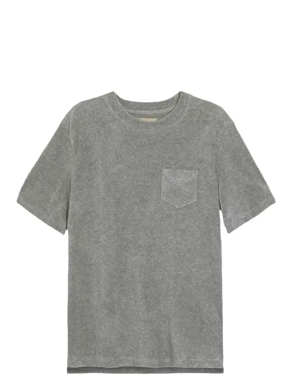 OAS Company Terry Front-pocket T-shirt - Grey