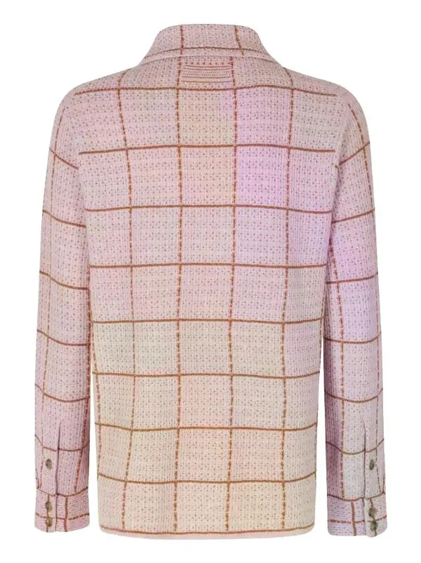 Guest In Residence Check Pattern Shirt - Pink
