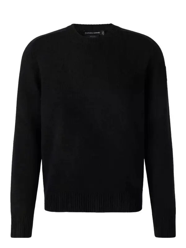 Canada Goose Logo Patch Sweater - Black
