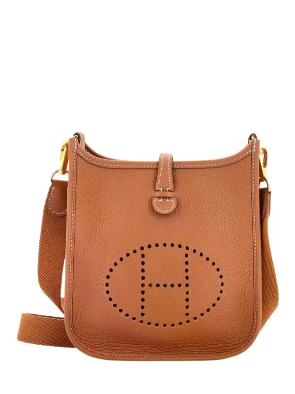 Hermès Evelyne Bag Gen Iii Clemence Tpm Crossbody Bag - Brown
