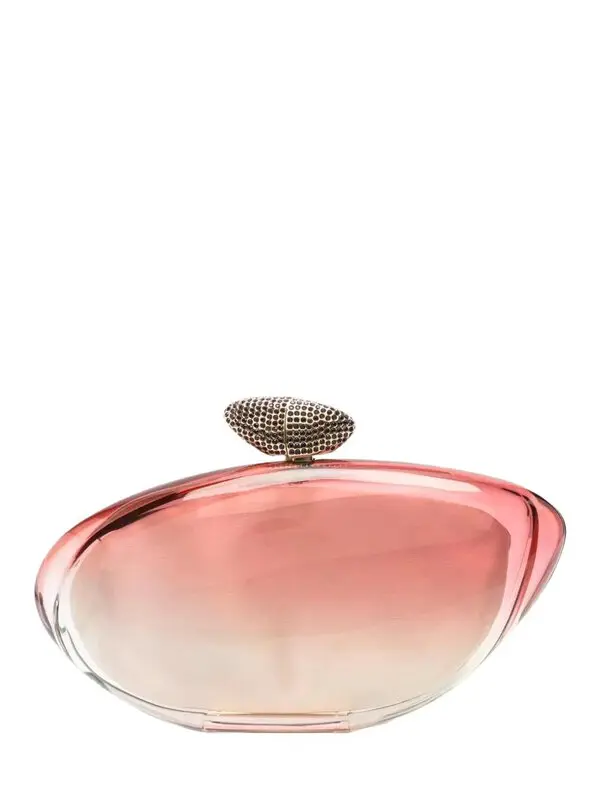 Benedetta Bruzziches Crystal-embellished Ombré Clutch Bag - Pink