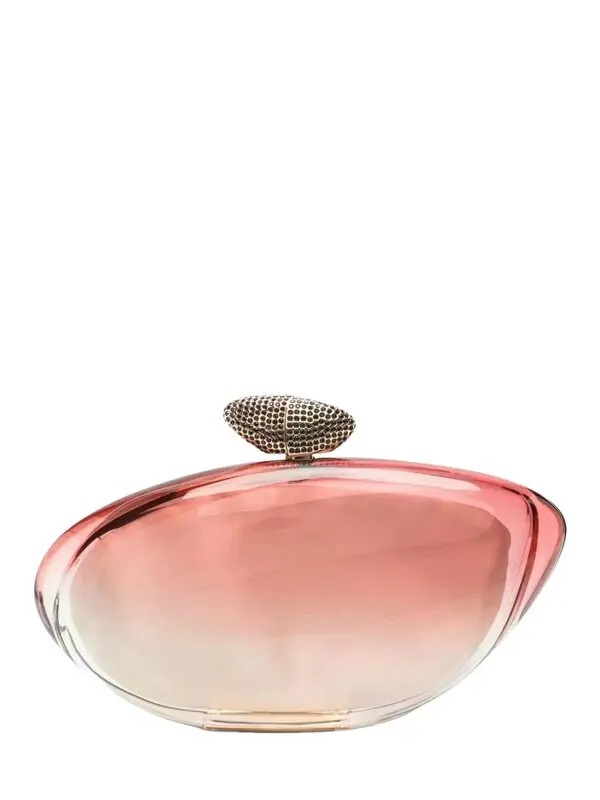 Benedetta Bruzziches Crystal Embellished Ombré Clutch Bag - Pink