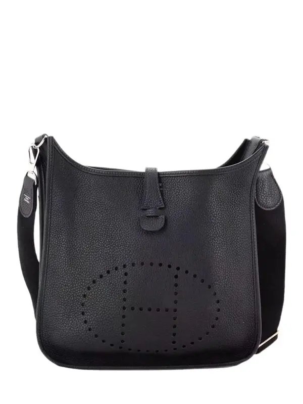 Hermès Evelyne Bag Gen Iii Clemence Pm Crossbody Bag - Black