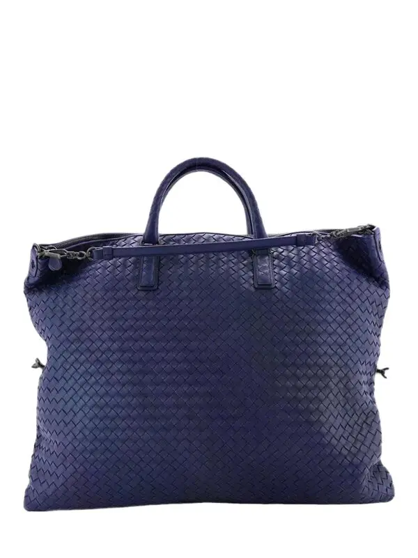 Bottega Veneta Convertible Intrecciato Nappa Maxi Satchel - Blue
