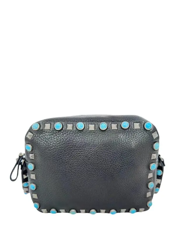 Valentino Garavani 2010s Rolling Rockstud Camera Bag - Black