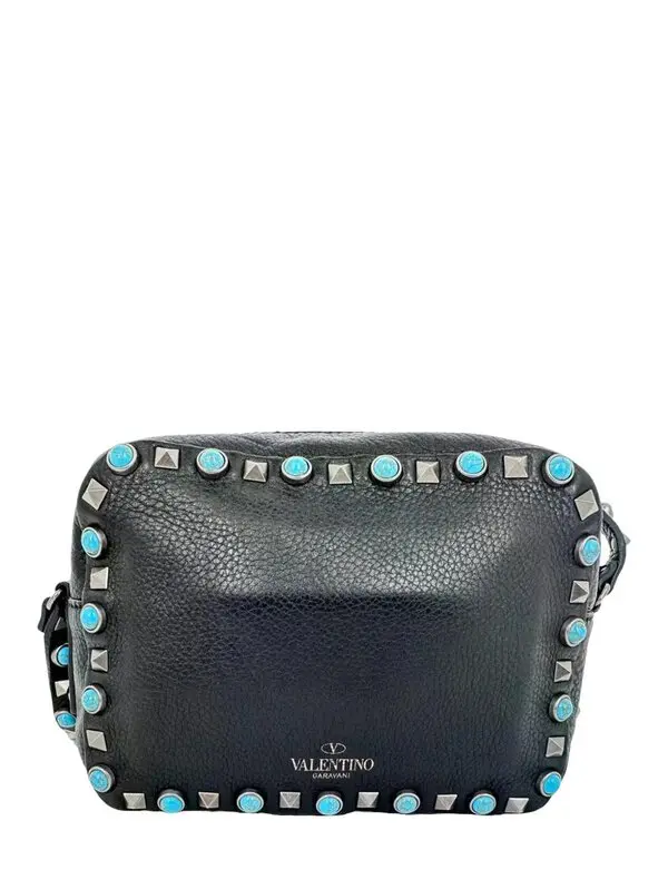 Valentino Garavani Rolling Rockstud Camera Bag - Black
