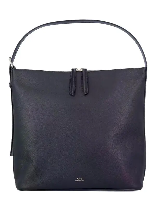A.p.c. Vera Leather Shoulder Bag - Black