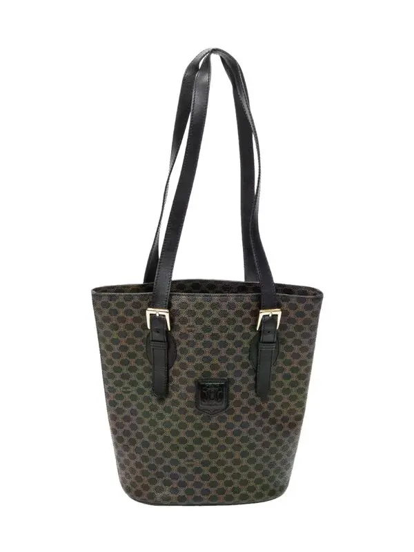 Celine Macadam Buckle Tote Bag - Black