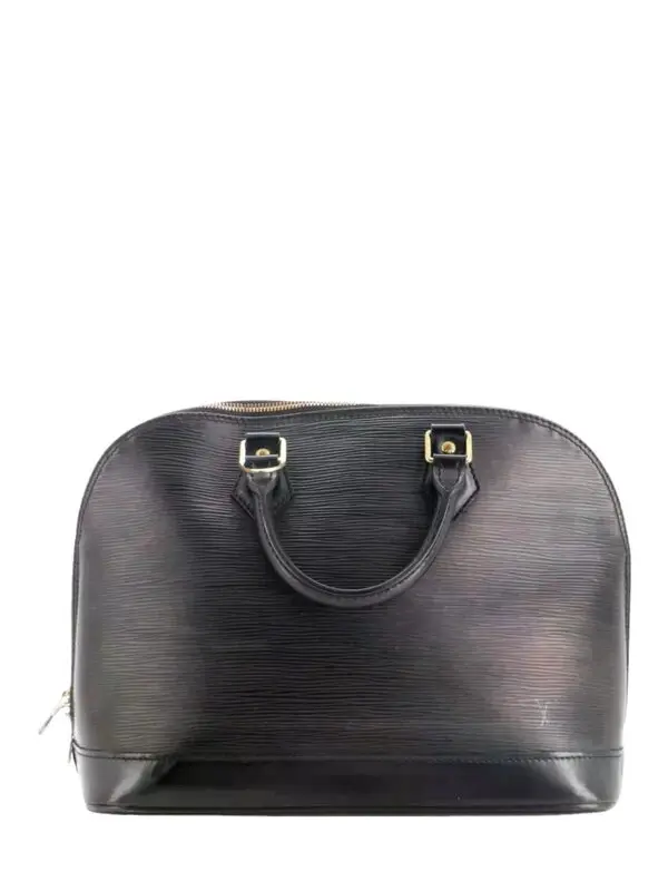 LOUIS VUITTON Alma Handbag Epi Leather Pm Satchel - Black