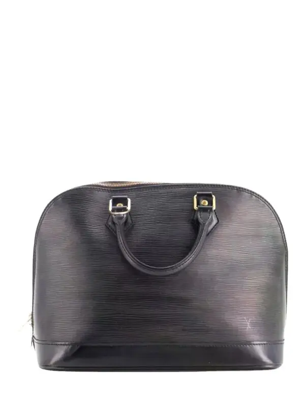 LOUIS VUITTON Alma Handbag Epi Leather Pm Satchel - Black