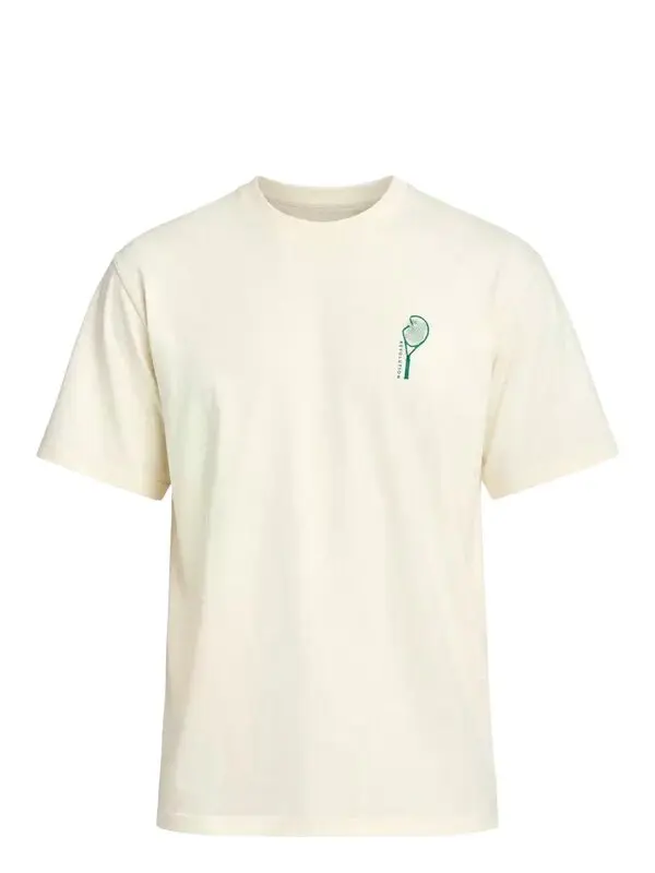 REVOLUTION NOW Graphic-print Crew-neck T-shirt - Neutrals