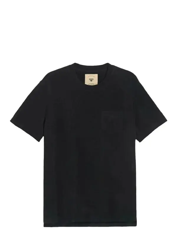 OAS Company Terry Chest-pocket T-shirt - Black